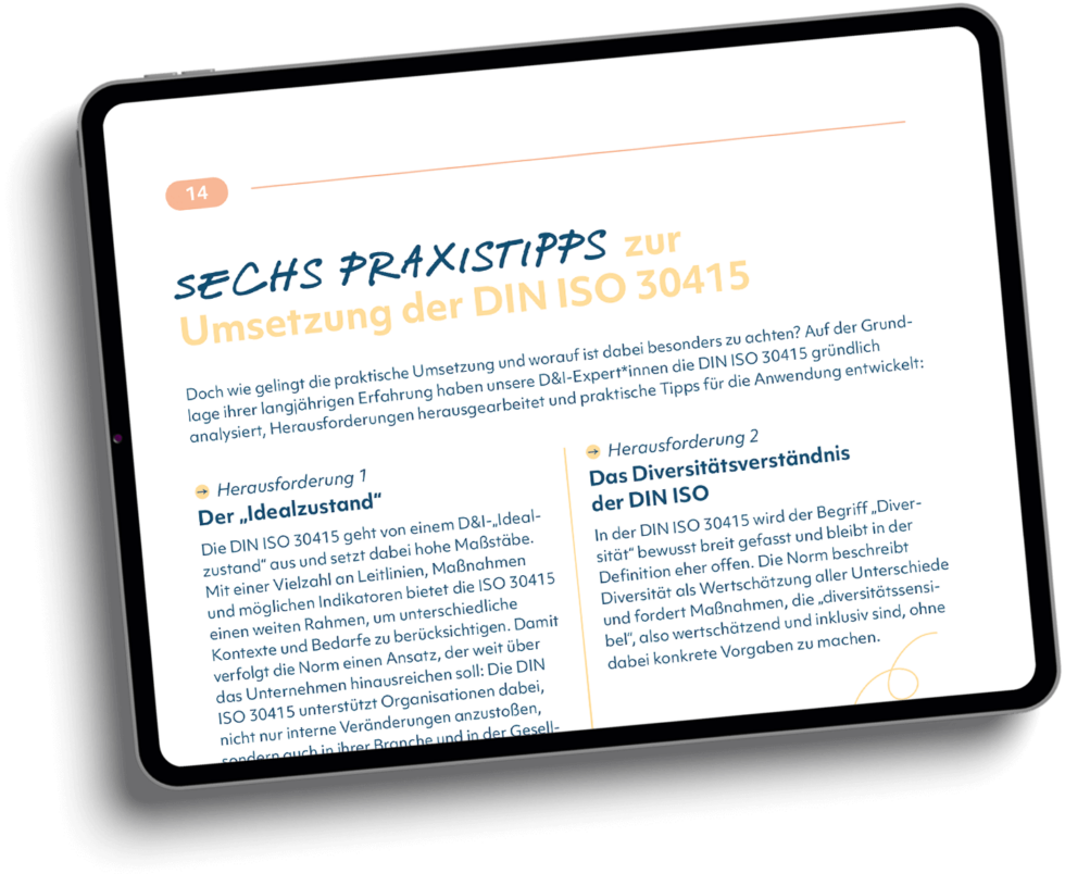 Whitepaper zur DIN ISO 30415 | Denkfabrik Diversität